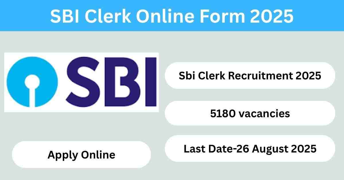 SBI Clerk Online Form 2025